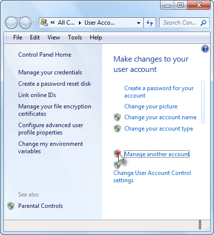Syscob: Make User an Adminstrator